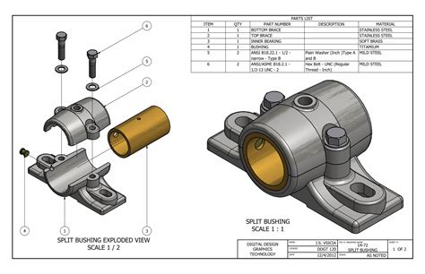 Pdf Split Bushing Scale 1 1 Split Bushing Exploded …