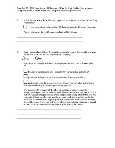 Ocr Discrimination Complaint Form Fill And Sign Online With Lumin