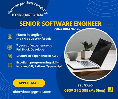 diem huynh on linkedin [hybrid dist 3] senior software engineer ~ 80