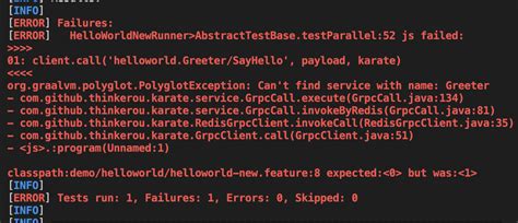 Helloworld Example Does Not Work Issue Pecker Io Karate Grpc GitHub