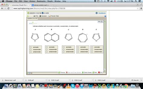 solved indicate whether each structure is aromatic
