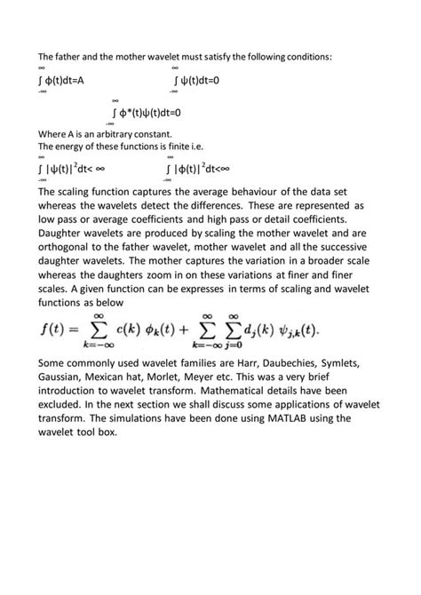 Wavelet Transform And Its Applications In Data Analysis And Signal And Image Processing Pdf