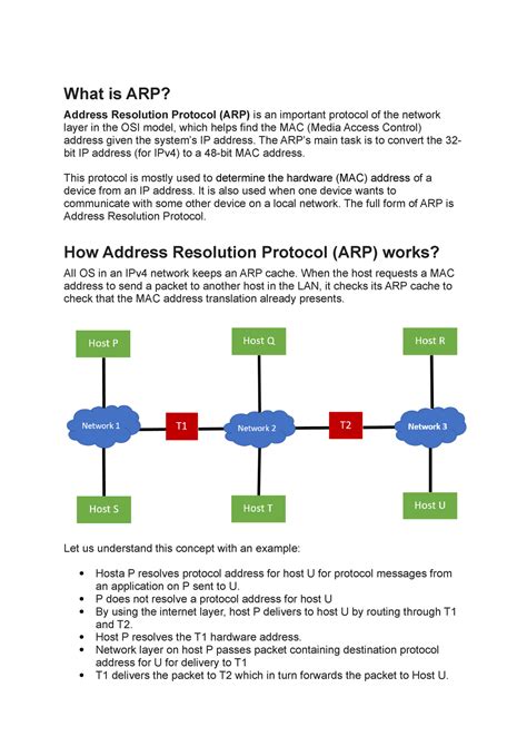 Arp Arp What Is Arp Address Resolution Protocol Arp Is An Important Protocol Of The