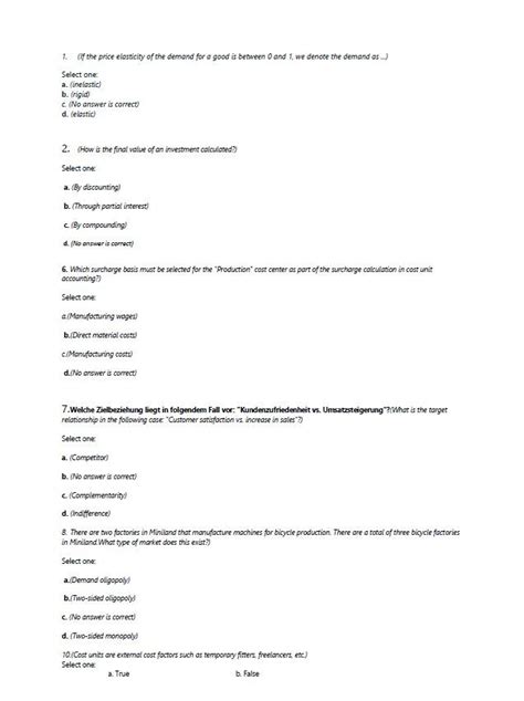 Solved 1 If The Price Elasticity Of The Demand For A Good Chegg Com