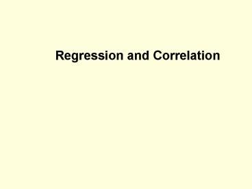 PPT Regression And Correlation PowerPoint Presentation Free To View Id Dbf Y QyY