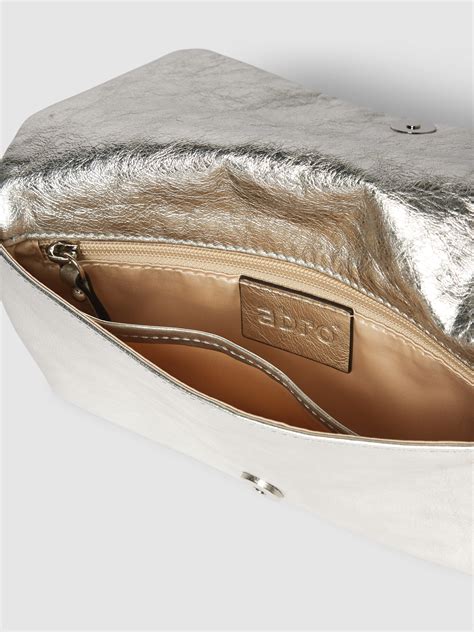 Abro Clutch Met Strass Steentjes In Metallic Beige Online Kopen Pandc