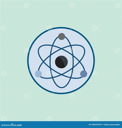Atomic Structure Vector Illustration Decorative Design Stock Vector Illustration Of Atoms