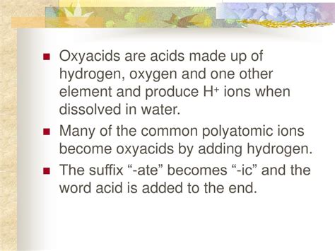 PPT Naming Oxyacids PowerPoint Presentation Free Download ID 3515842