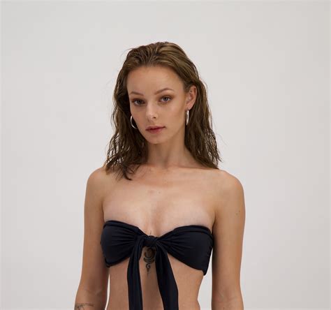 Holly Bikini Top In Noir Lily Label