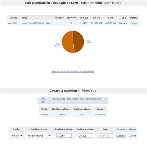 Storage Area Network How Do I Create Multiple Physical Partitions