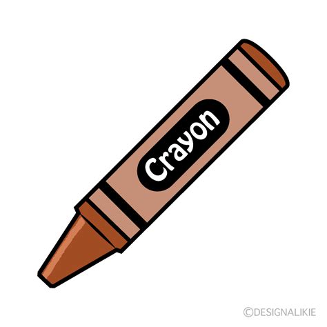 Brown Crayon Clip Art Free Png Image｜illustoon