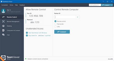 teamviewer tensor ipsystems inc