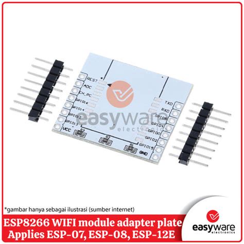 Jual Esp8266 Adapter Plate For Esp 07 Esp 08 Esp 12 Kota Bandung Easyware Electronics Jual Esp8266 Adapter Plate For Esp 07 Esp 08 Esp 12 Kota Bandung Easyware Electronics