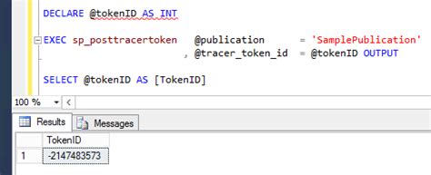 Sql Server Replication Tracer Tokens Using T Sql Playing With
