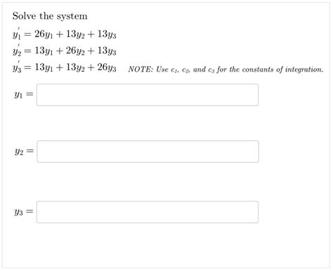 solved solve the system