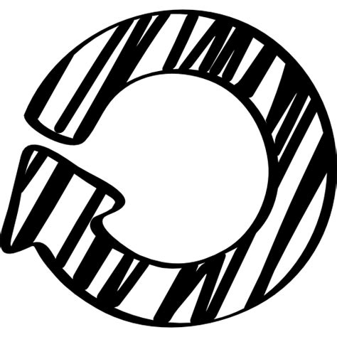 Circular Sketched Arrow Icon