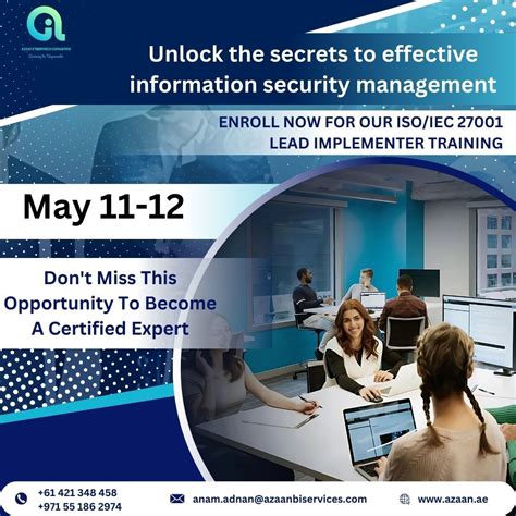 Iso27001training Informationsecurity Leadimplementer