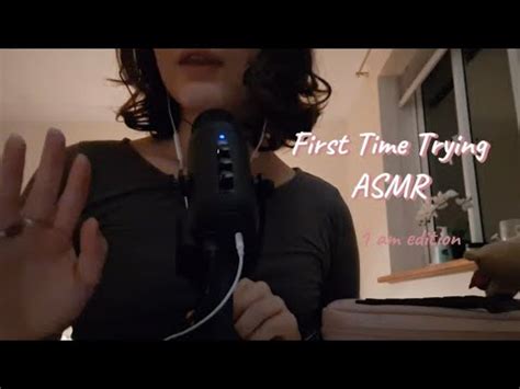 My FIRST Time Trying ASMR (very unprofessional) - YouTube