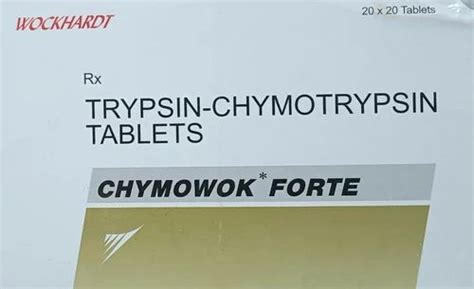 Wockhardt Trypsin Chymotrypsin Tablets At ₹ 437 Box Trypsin Chymotrypsin Tablet In Bengaluru