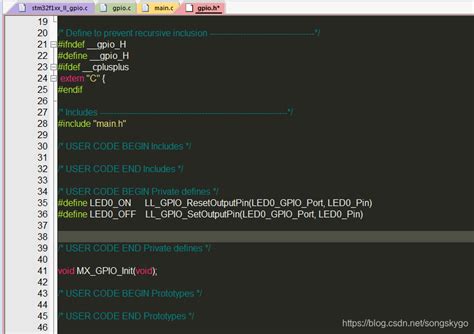 基于stm32cubemx的ll库学习记录（三）点亮ledkeil Stm32 Ll库 Csdn博客