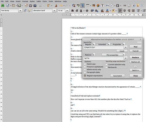 Replace Line Number With Line Break And Line Number English Ask LibreOffice