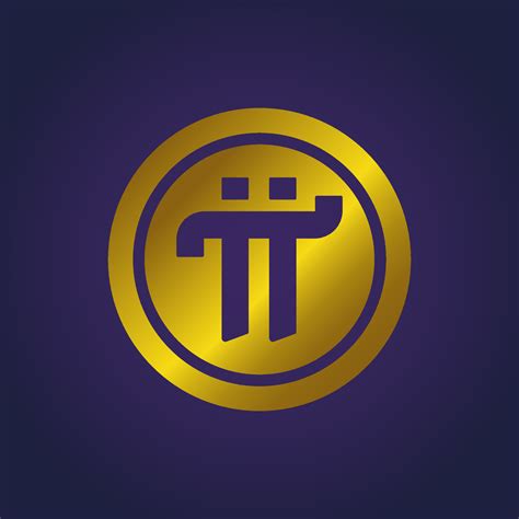 Pi Icon Pi Coin Pi Network Logo Pi Vector Illustration Cryptocurrency Symbols Modern And