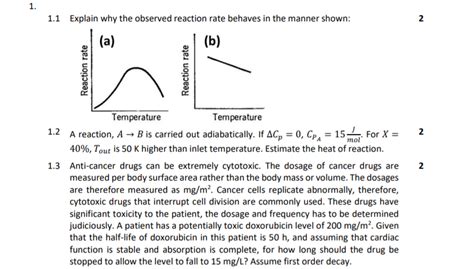 Solved Explain Why The Observed Reaction Rate Behaves Chegg