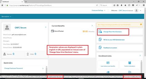 Nf 2334 All Company Employee Login Url Parameters Security Url Parameters In All The