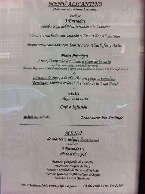 Restaurante La Rascassa En Alicante 2 Opiniones Y 2 Fotos