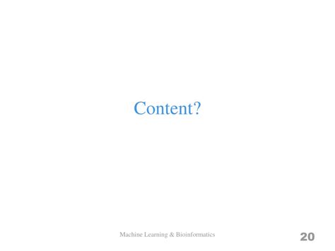 Ppt Machine Learning And Bioinformatics Powerpoint Presentation Id 5047179