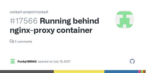 Running Behind Nginx Proxy Container Issue Cockpit Project Cockpit GitHub