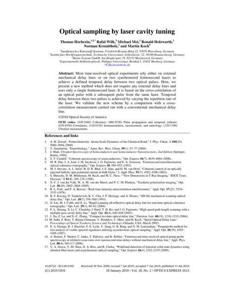Pdf Optical Sampling By Laser Cavity Tuning Dokumen Tips