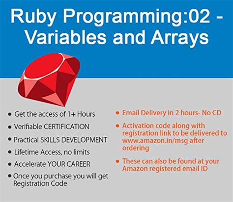 Ruby Programming02 Variables And Arrays Software