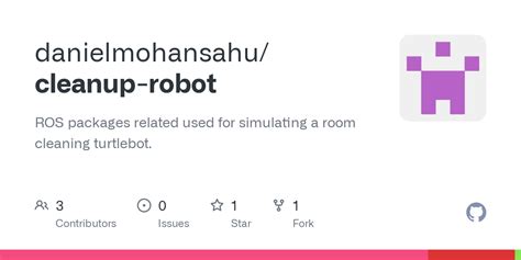 GitHub Danielmohansahu Cleanup Robot ROS Packages Related Used For Simulating A Room Cleaning
