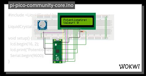 Pi Pico Community Core Ino Copy Wokwi ESP32 STM32 Arduino Simulator