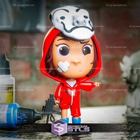 Chibi Stl Collection Tokyo Chibi Money Heist D Printing Figurine Specialstl