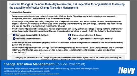 Change Transition Management PPT