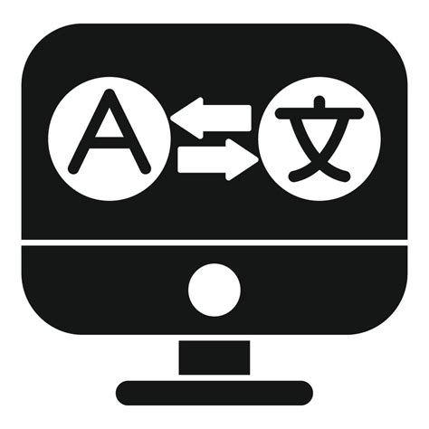 computer translating languages using software for different letters