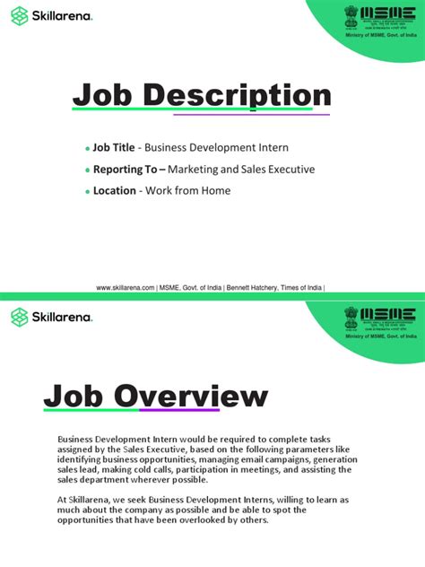 Jd Sales Intern Pdf Sales Marketing