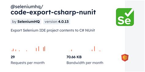 Seleniumhq Code Export Csharp Nunit Cdn By Jsdelivr A Cdn For Npm And Github
