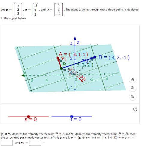 Solved Let P 322 A 311 ﻿and B 32 1 ﻿the Plane ρ
