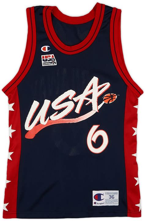1996 99 Usa Hardaway 6 Champion Away Jersey Very Good S
