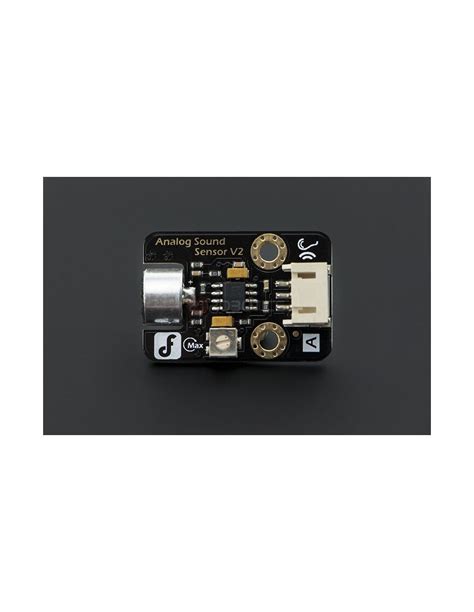 Sensor áudio analógico Gravity da DFRobot Modulo de som PTR