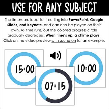 Visual Timers Blue Digital Countdown Classroom Management Tool