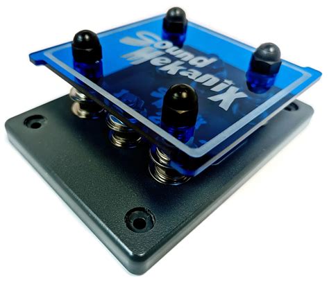 3 Spot Bolt Gray Base Triple Input Anl Fuse Holder Pass Thru Sound Mekanix