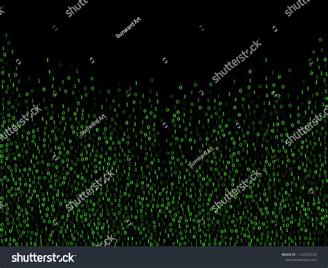 Binary Code Programming Background Big Data Stock Vector Royalty Free
