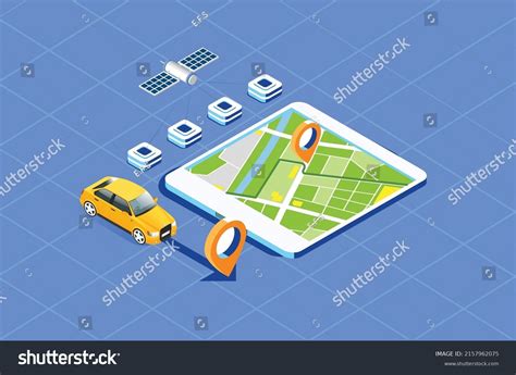 Modern Technology GPS Navigation App Concept In Royalty Free Stock Vector Avopix Com