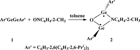An Unsymmetric Oxoimido Bridged Germanium Centered Singlet Diradicaloid Journal Of The