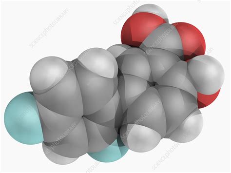 Diflunisal Drug Molecule Stock Image F0047003 Science Photo Library