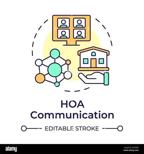 Hoa Communication Multi Color Concept Icon Stock Vector Image And Art Alamy